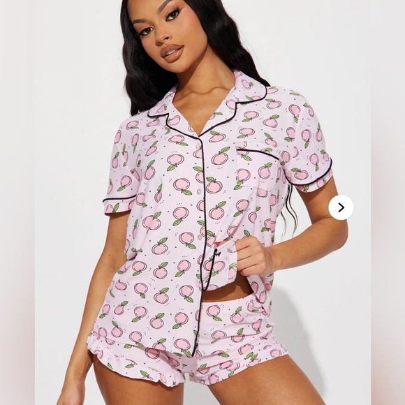Fashion Nova | Intimates & Sleepwear | Nwt Fashion Nova Peachy Baby Pj ...